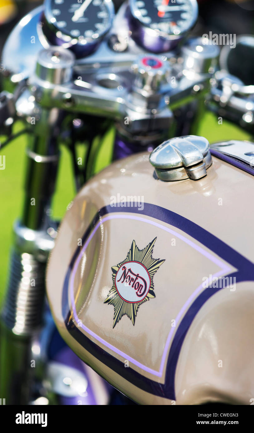 NorBsa Café racer motorcycle , Classic british motorcycle Stock Photo ...