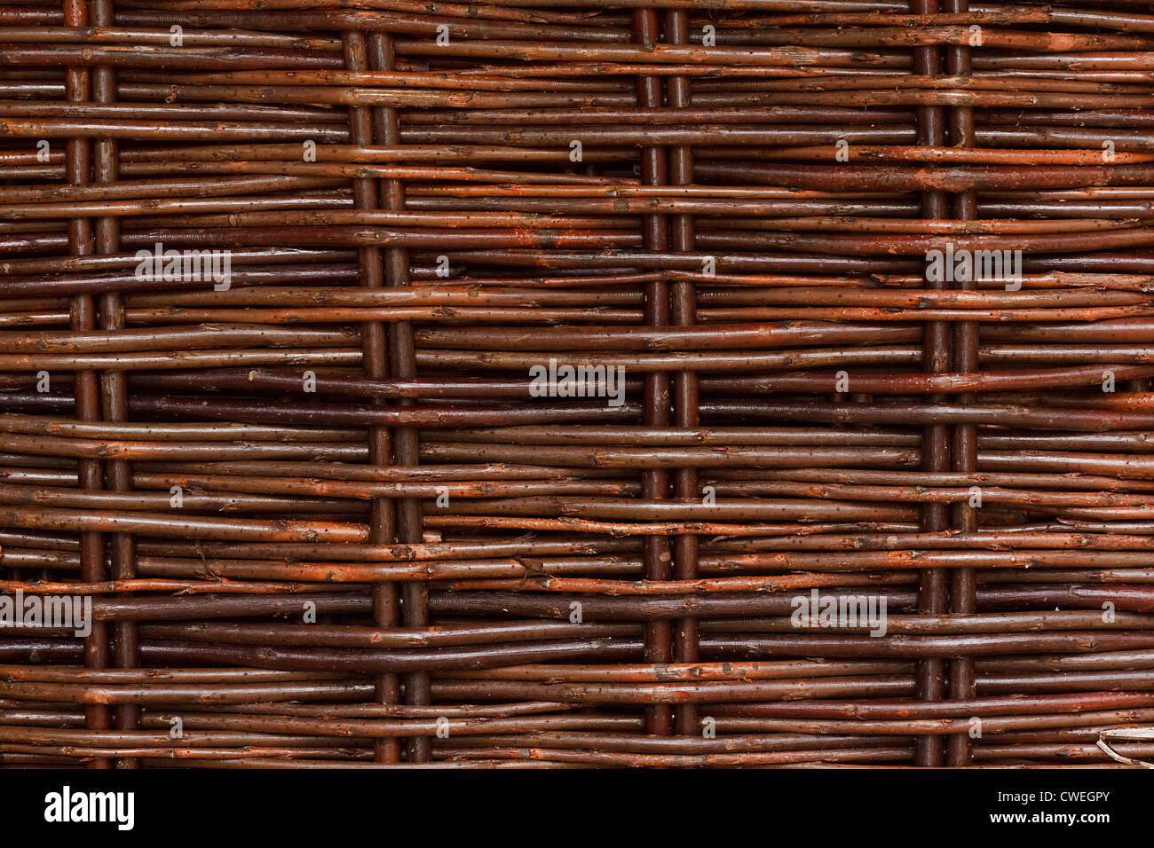 a woven willow wicker fence panel suitable for crafts, picnic or ...
