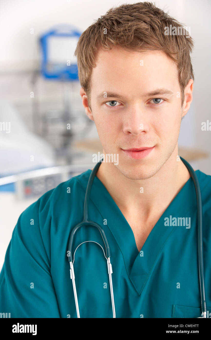 Portrait American student doctor on hospital ward Stock Photo - Alamy