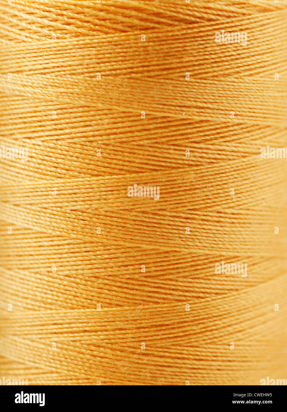 Macro view of yellow thread wound on a spool Stock Photo - Alamy