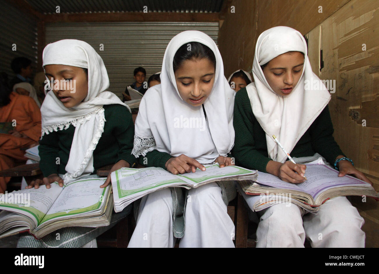 School in Pakistan earthquake zone Stock Photo - Alamy