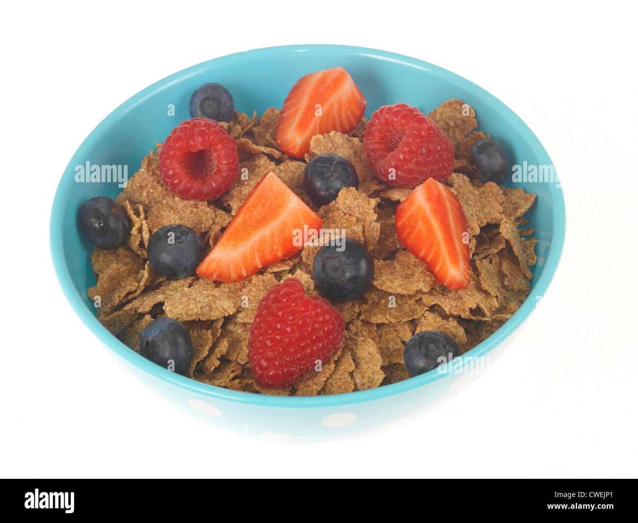 Bowl of All Bran Breakfast Cereal with Fruit Stock Photo - Alamy