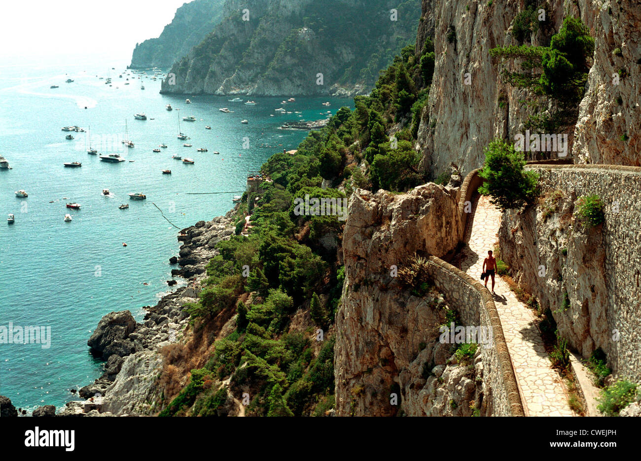 Via krupp capri winding road hi-res stock photography and images - Alamy