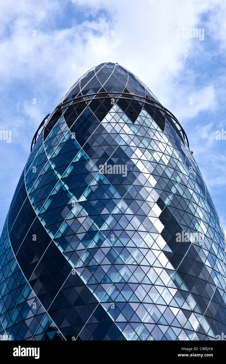Upper Levels of The Gherkin Stock Photo - Alamy