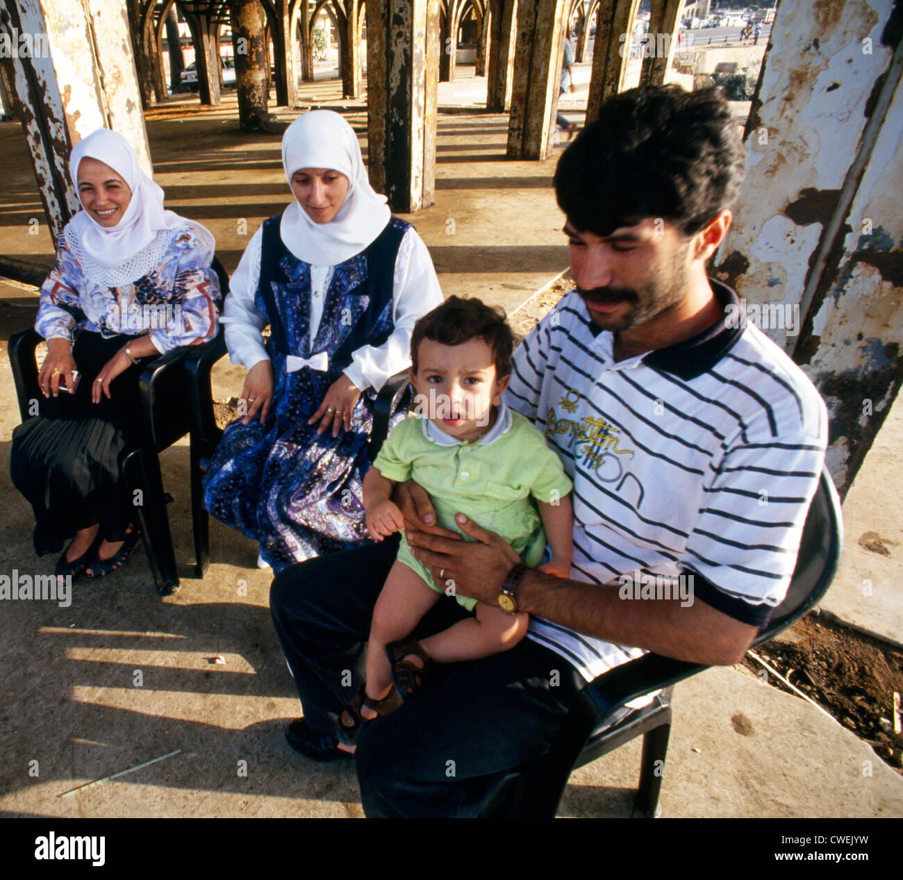 Beirut Lebanon St Georges Lebanese Families Stock Photo - Alamy
