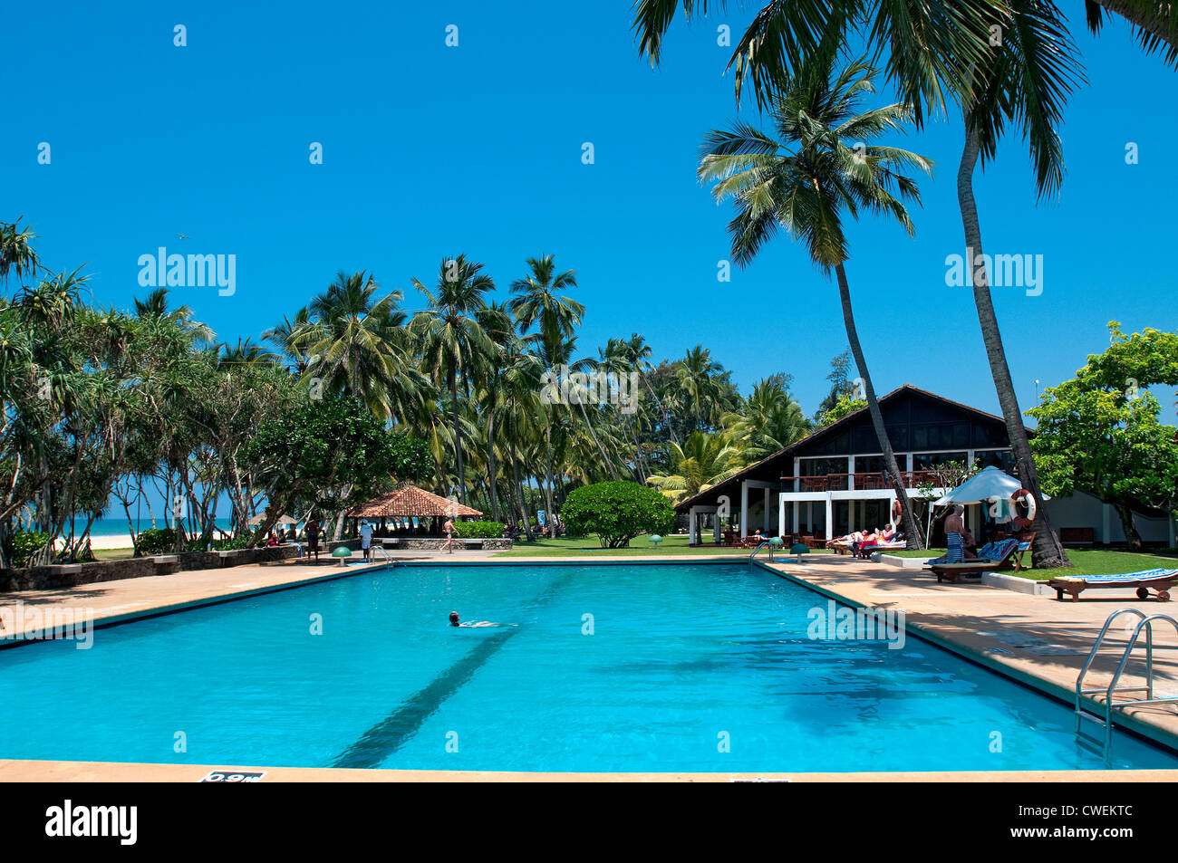Serendib Hotel Swimming Pool, Bentota, Sri Lanka Stock Photo - Alamy