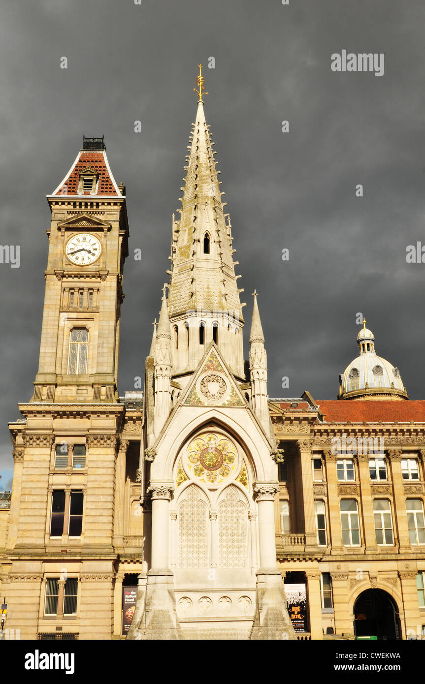 Museum and Art Gallery, Council House Clock Tower in Chamberlain Square ...