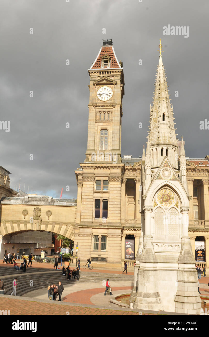 Museum and Art Gallery, Council House Clock Tower in Chamberlain Square ...