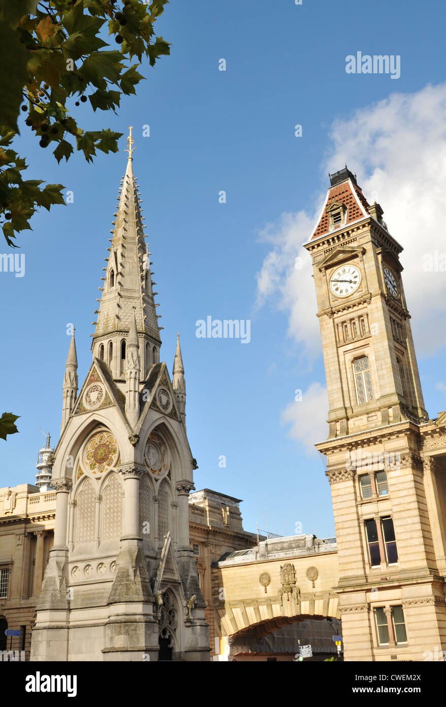 Museum and Art Gallery, Council House Clock Tower in Chamberlain Square ...