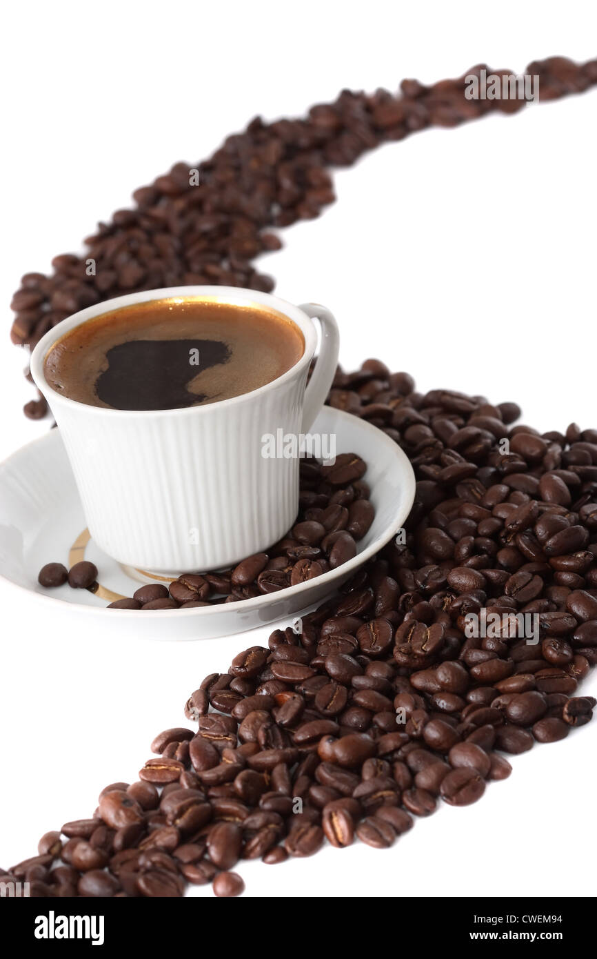 aromatic and delicious cup of coffee Stock Photo - Alamy