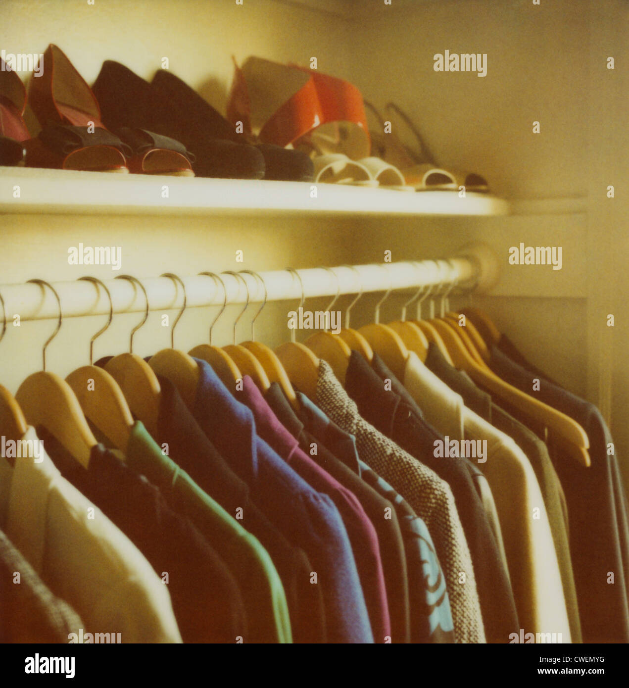 One side on a luxurious closet Stock Photo - Alamy