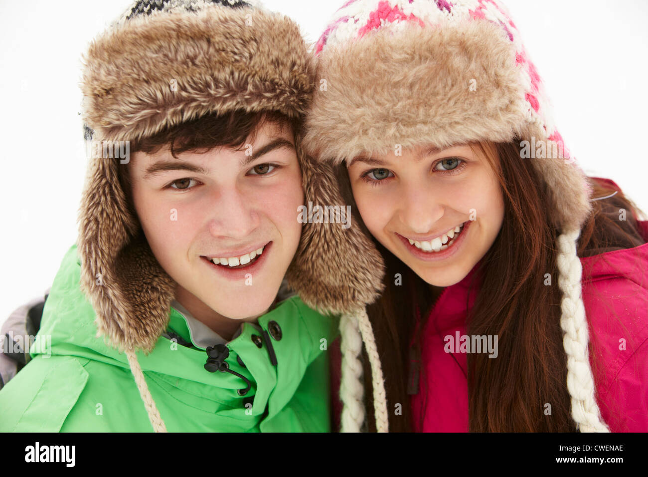 Wearing fur hats hi-res stock photography and images - Alamy