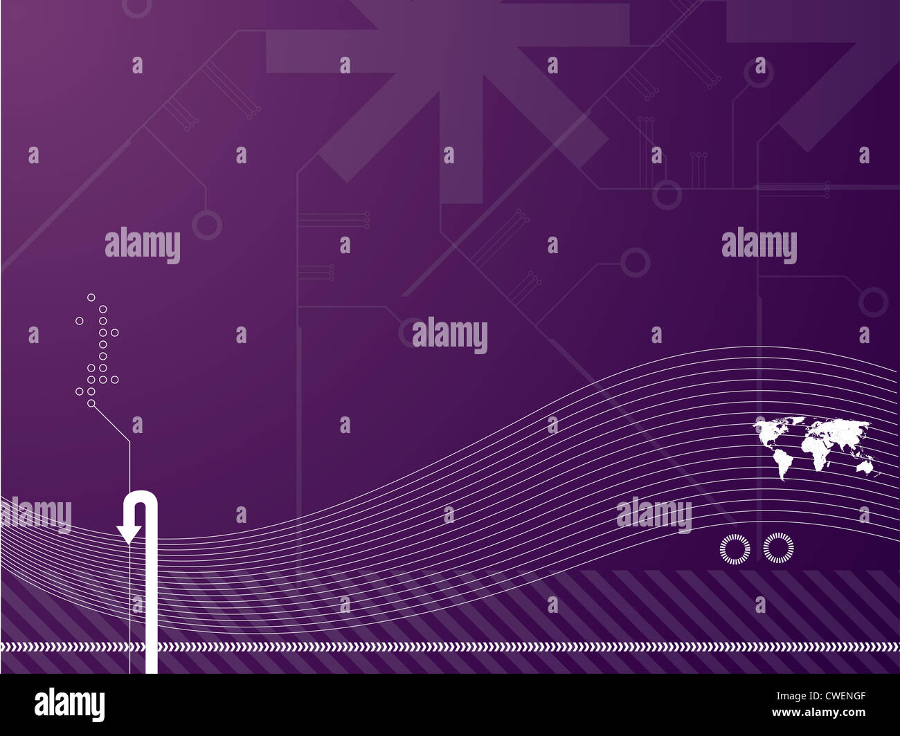abstract background vector with elements in technology Stock Photo - Alamy