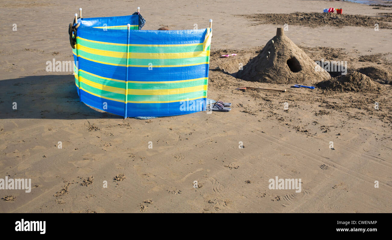 Sand castle moat on beach hi-res stock photography and images - Alamy