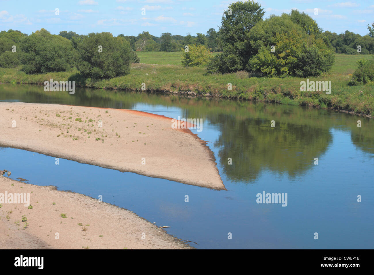 Mulde river in summer in Saxony-Anhalt / Germany Stock Photo - Alamy