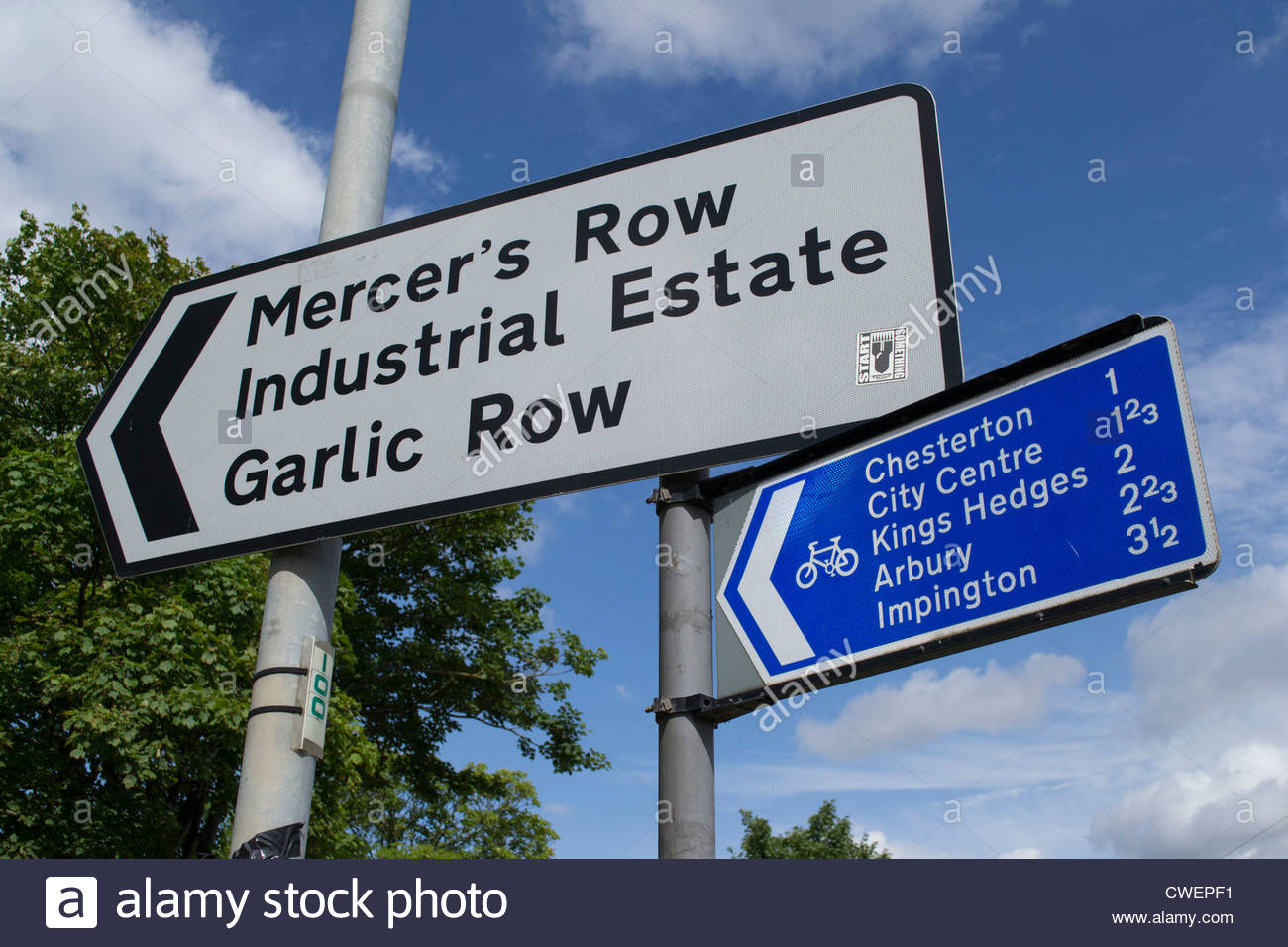 Cycle Route Road Signs High Resolution Stock Photography and Images - Alamy