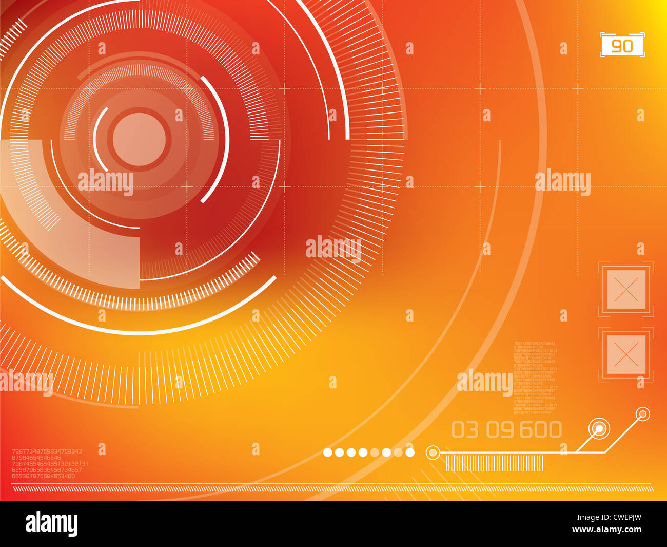 abstract background vector with elements in technology Stock Photo - Alamy