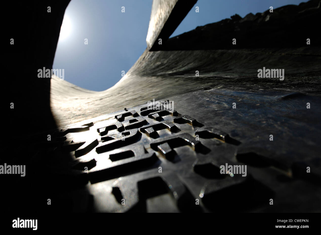 Scroll of Fire monument Stock Photo - Alamy