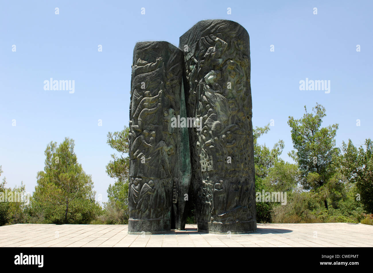 Scroll of Fire monument Stock Photo - Alamy