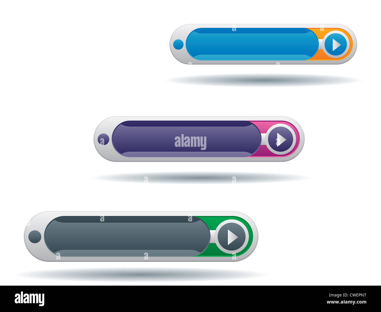 interface buttons for websites in vector illustration Stock Photo - Alamy