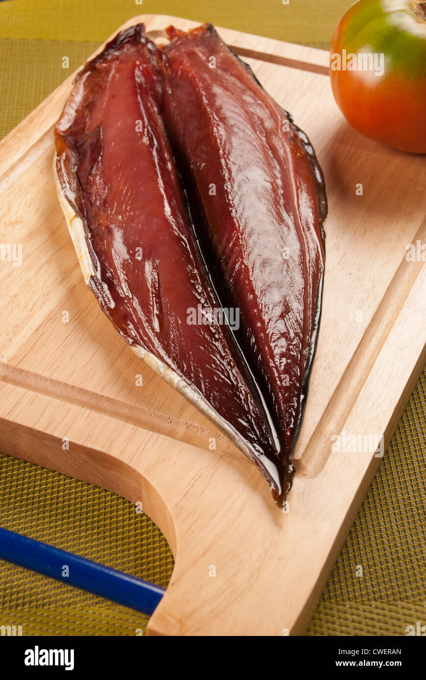 A whole dried bonito waiting to be served Stock Photo - Alamy