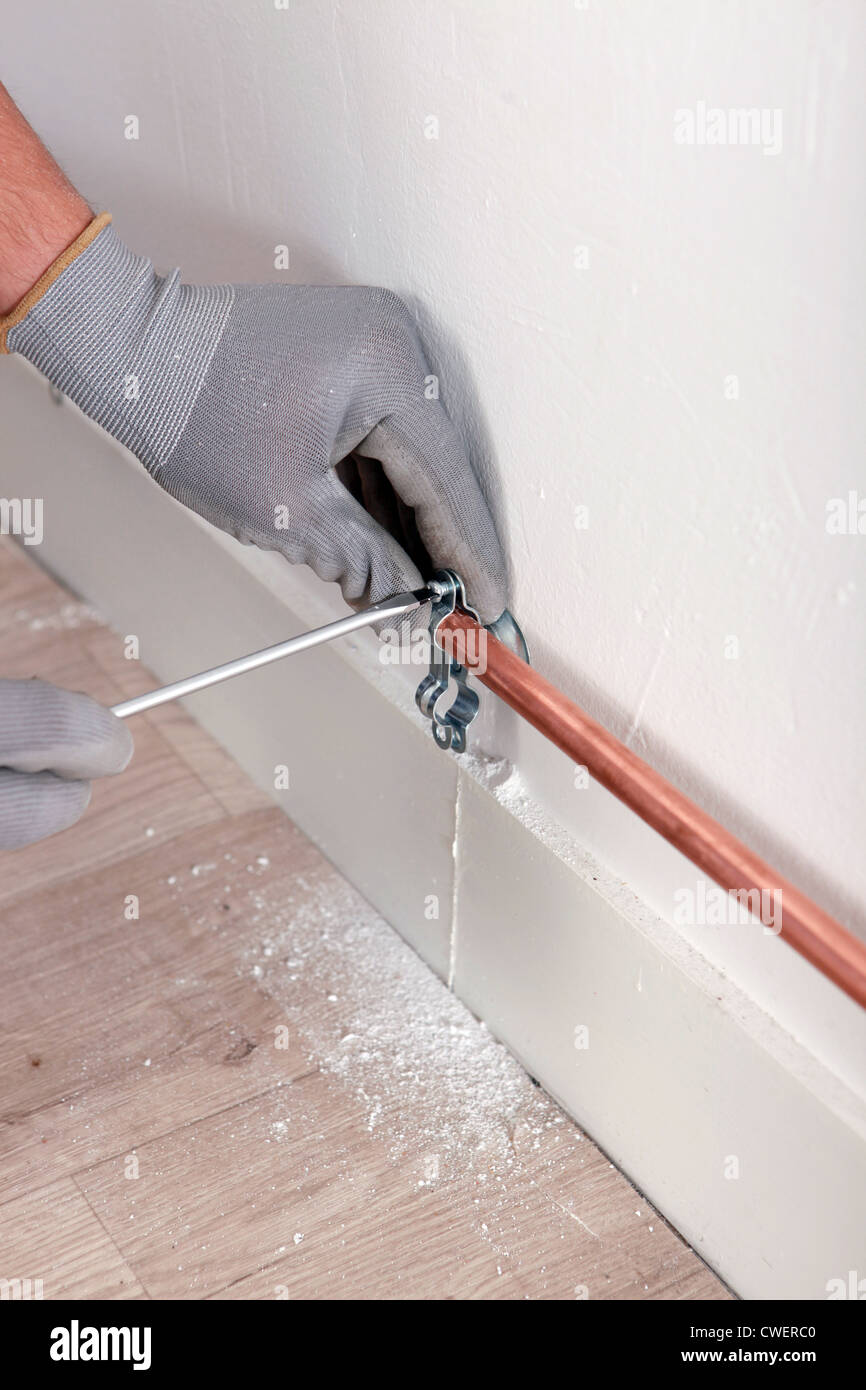 Skirting board fixing hi-res stock photography and images - Alamy