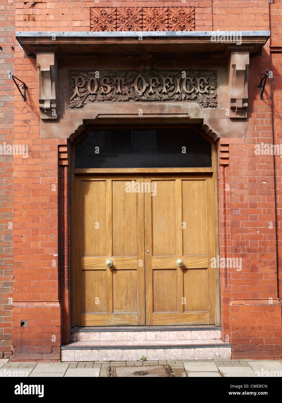Post office sign above entrance of The Post House in Congleton Cheshire ...