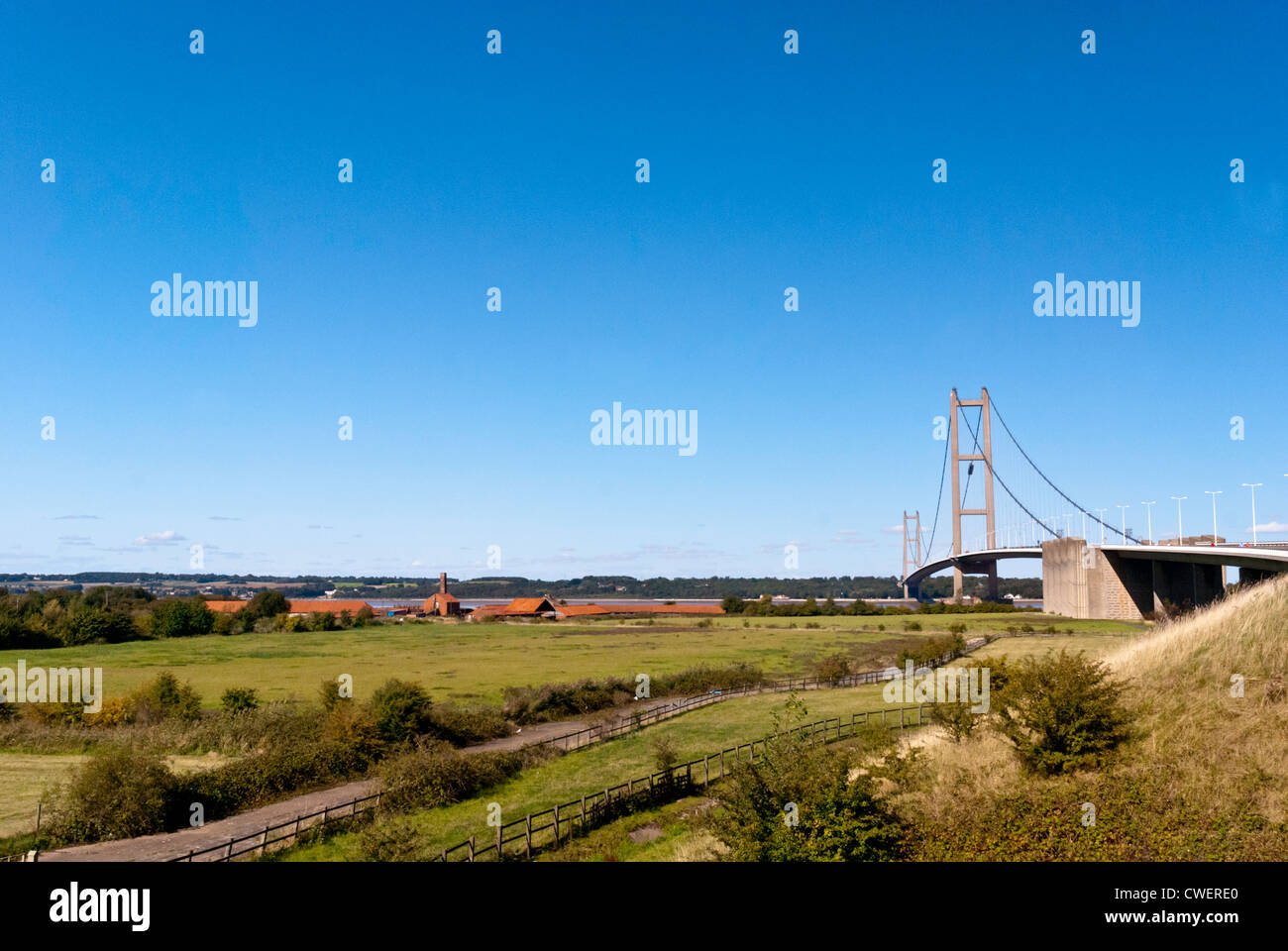 A view of the Humber Bridge, Hull, England Stock Photo - Alamy