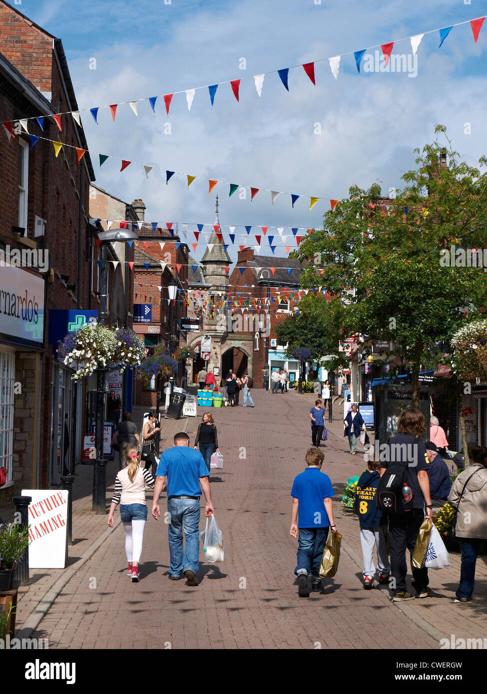 High street in Congleton Cheshire UK Stock Photo - Alamy