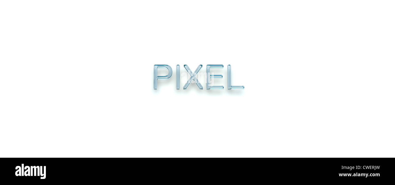 3d pixel letters hi-res stock photography and images - Alamy