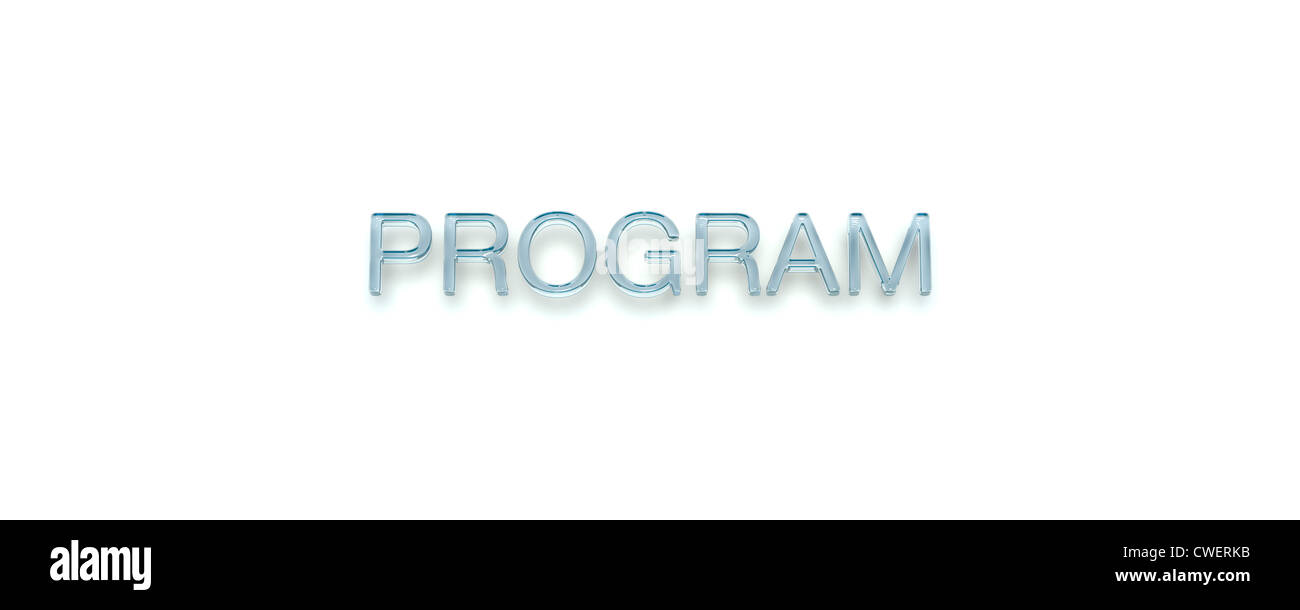 Program letters hi-res stock photography and images - Alamy