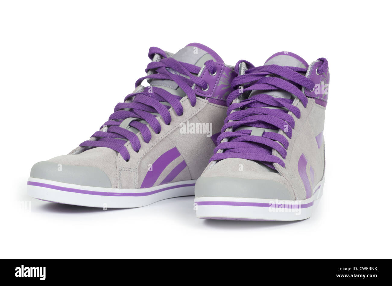Pair of sneakers isolated on white background Stock Photo - Alamy