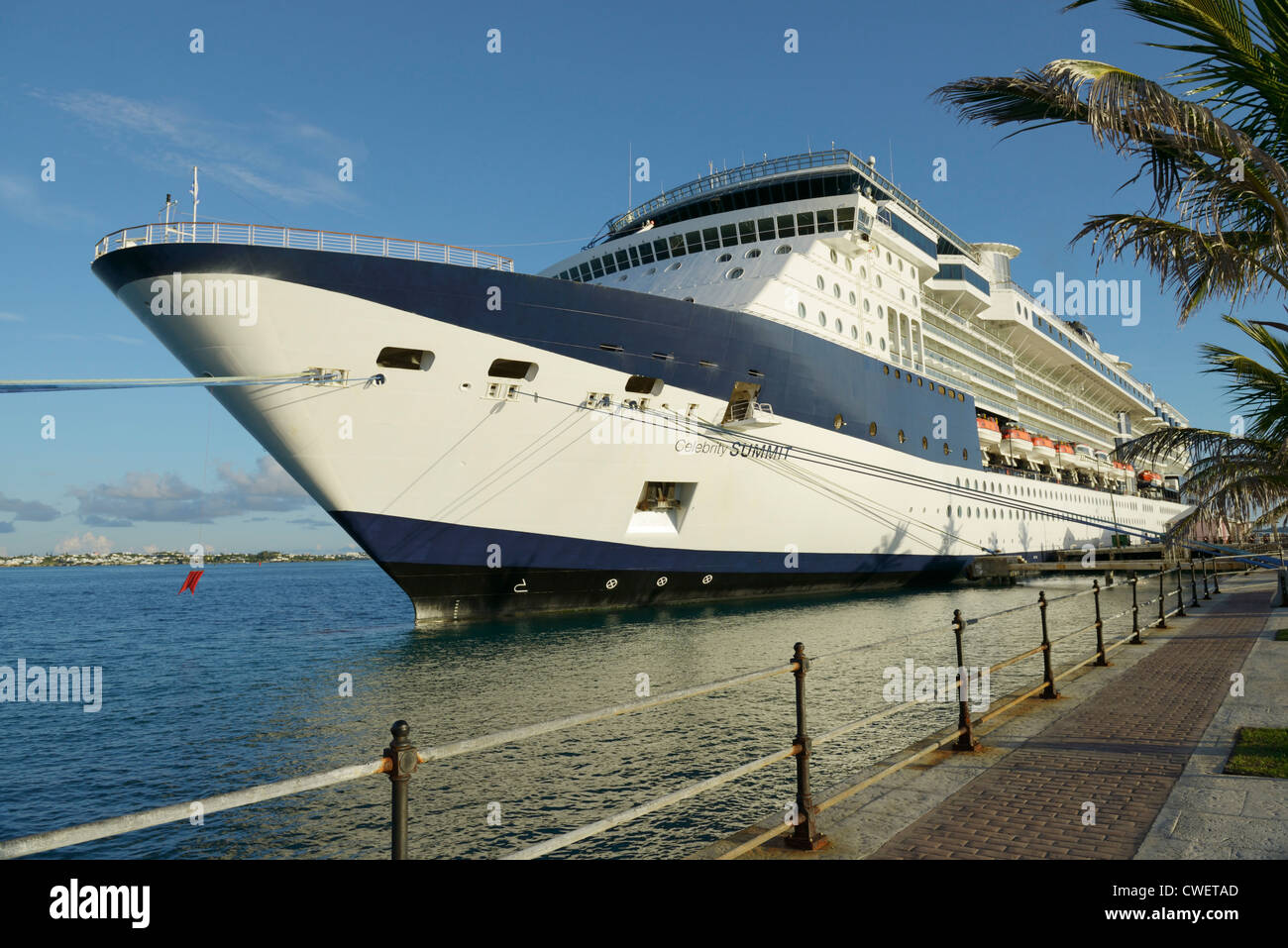 Cruise ship docked, King's Wharf, Bermuda Stock Photo - Alamy