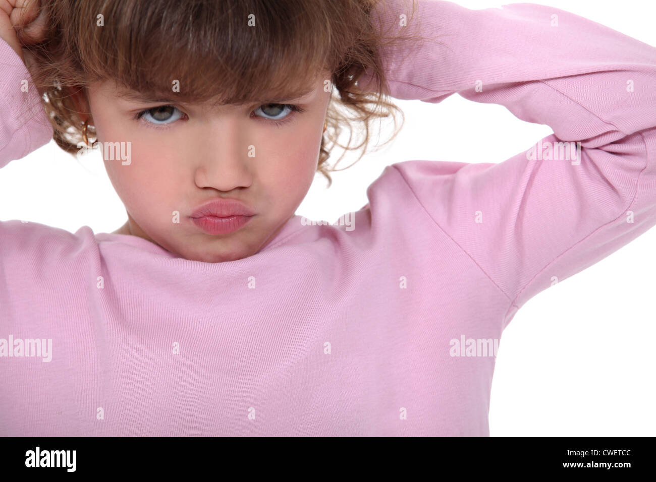 Little girl pouting Stock Photo - Alamy Little girl pouting Stock Photo - Alamy