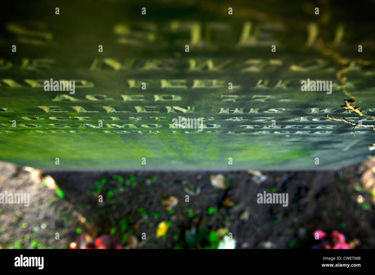 Epitaph on gravestone hi-res stock photography and images - Alamy