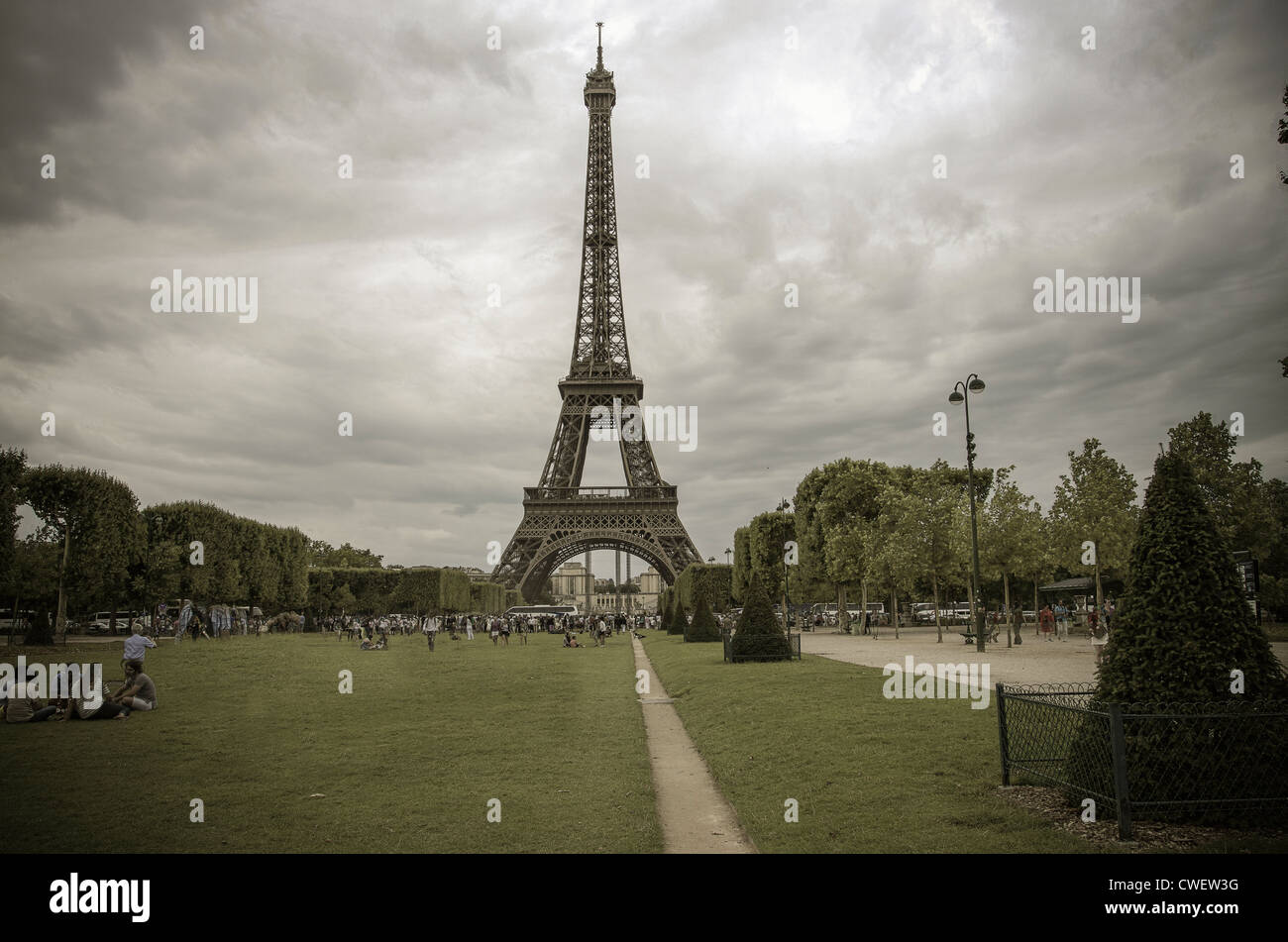 Eiffel Tower, low angle view. France, Paris Stock Photo - Alamy