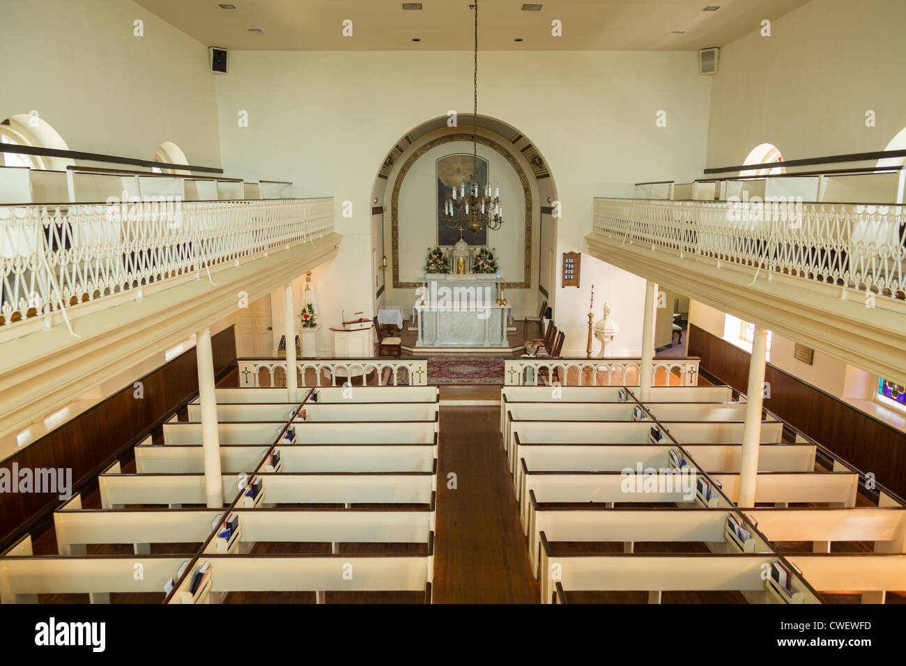 Interior of St Ignatius oldest continuously used church in the USA ...