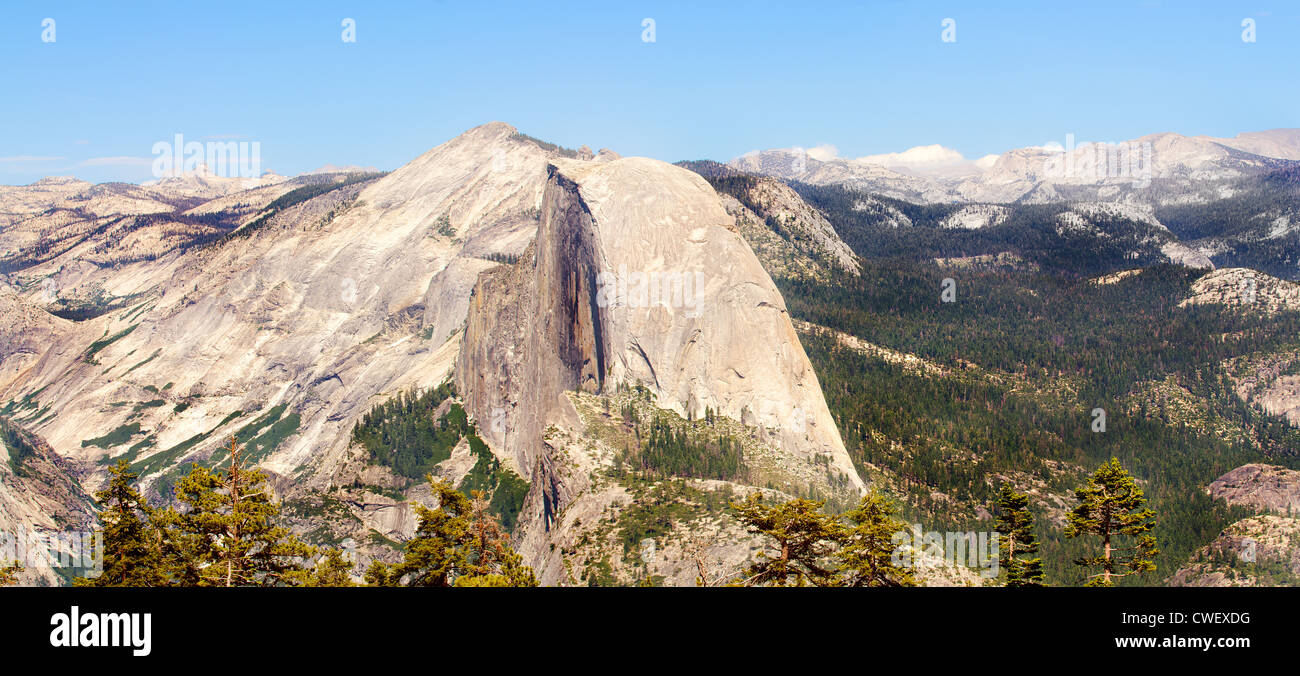 Half Dome in Yosemite national park seen from sentinel dome Stock Photo ...
