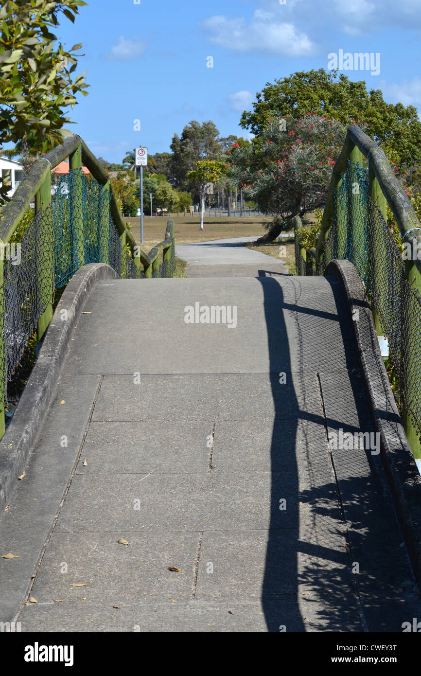 Small concrete bridge walkway Stock Photo - Alamy