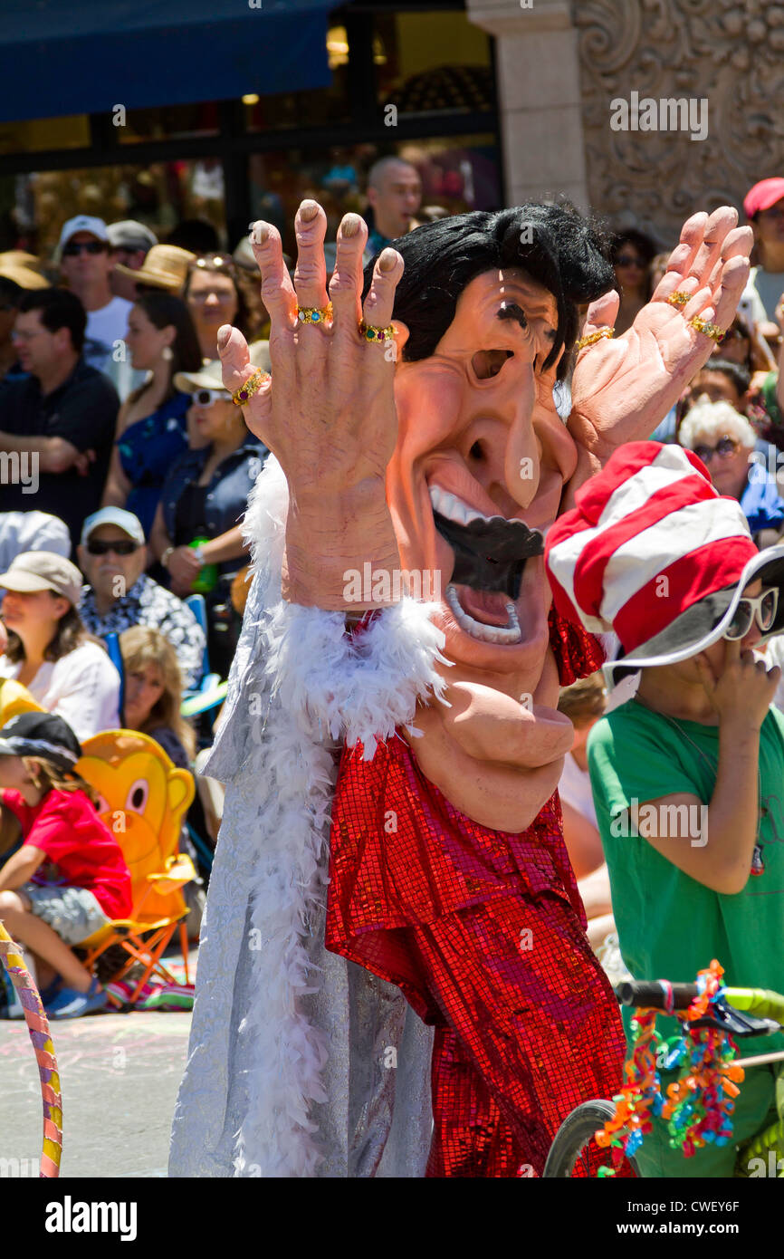 The 2012 Summer Solstice Parade in "Santa Barbara', California Stock ...