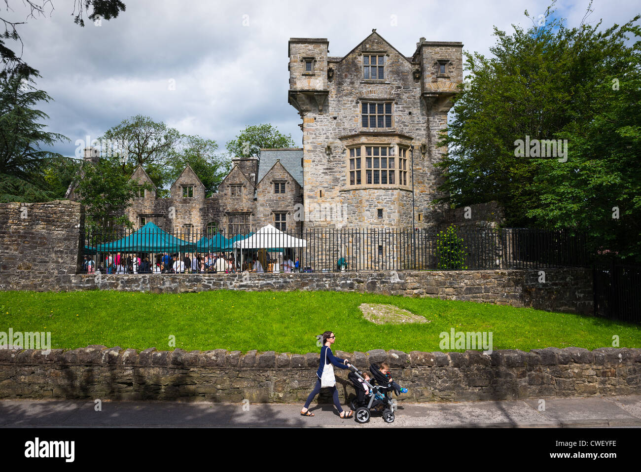 A scene with Donegal Castle. Donegal town, Ulster, Republic of Ireland ...