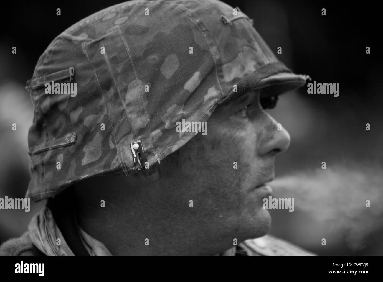 1940's German soldier with cigarette Stock Photo - Alamy