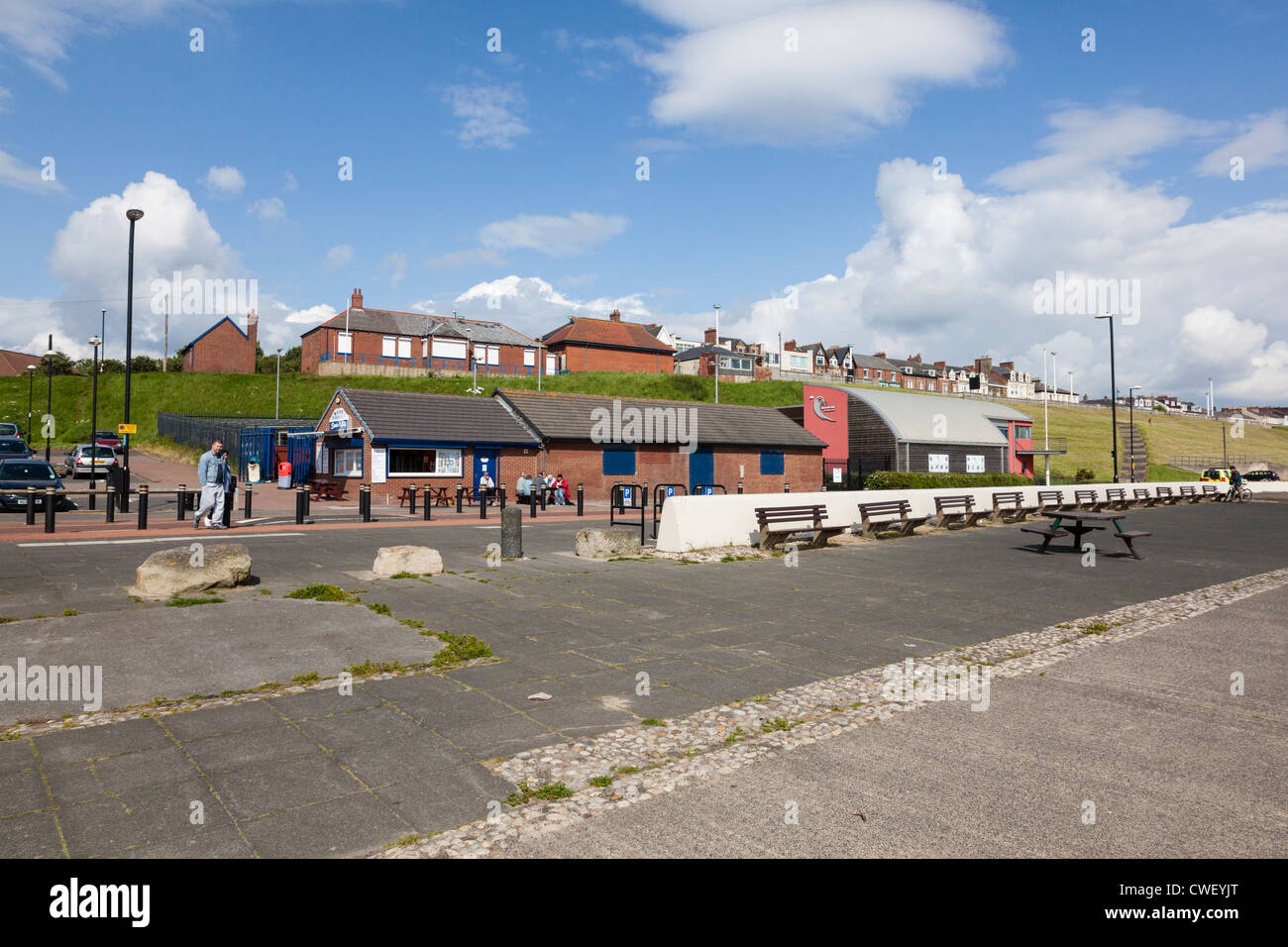 Cafe on Roker Seafront, Sunderland, Tyne and Wear, England, UK Stock ...
