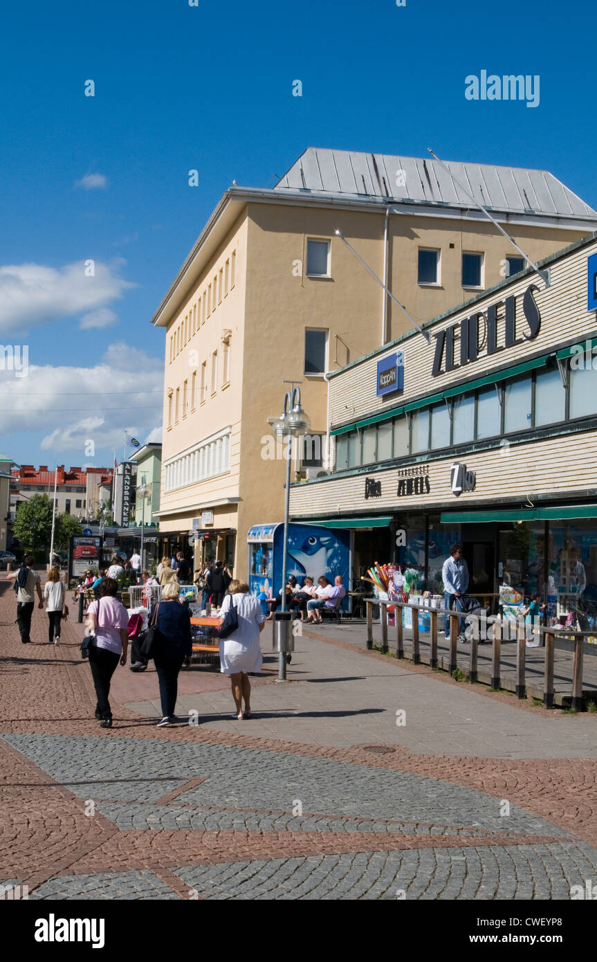 mariehamn aland isl;and islands town center finland sweden summer Stock ...