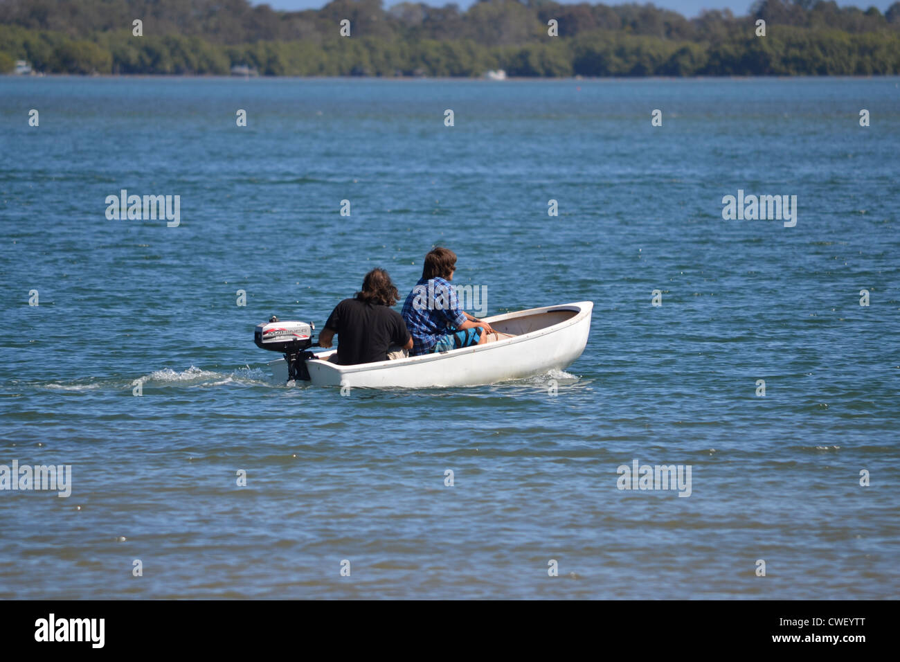Father and son in boat hi-res stock photography and images - Alamy