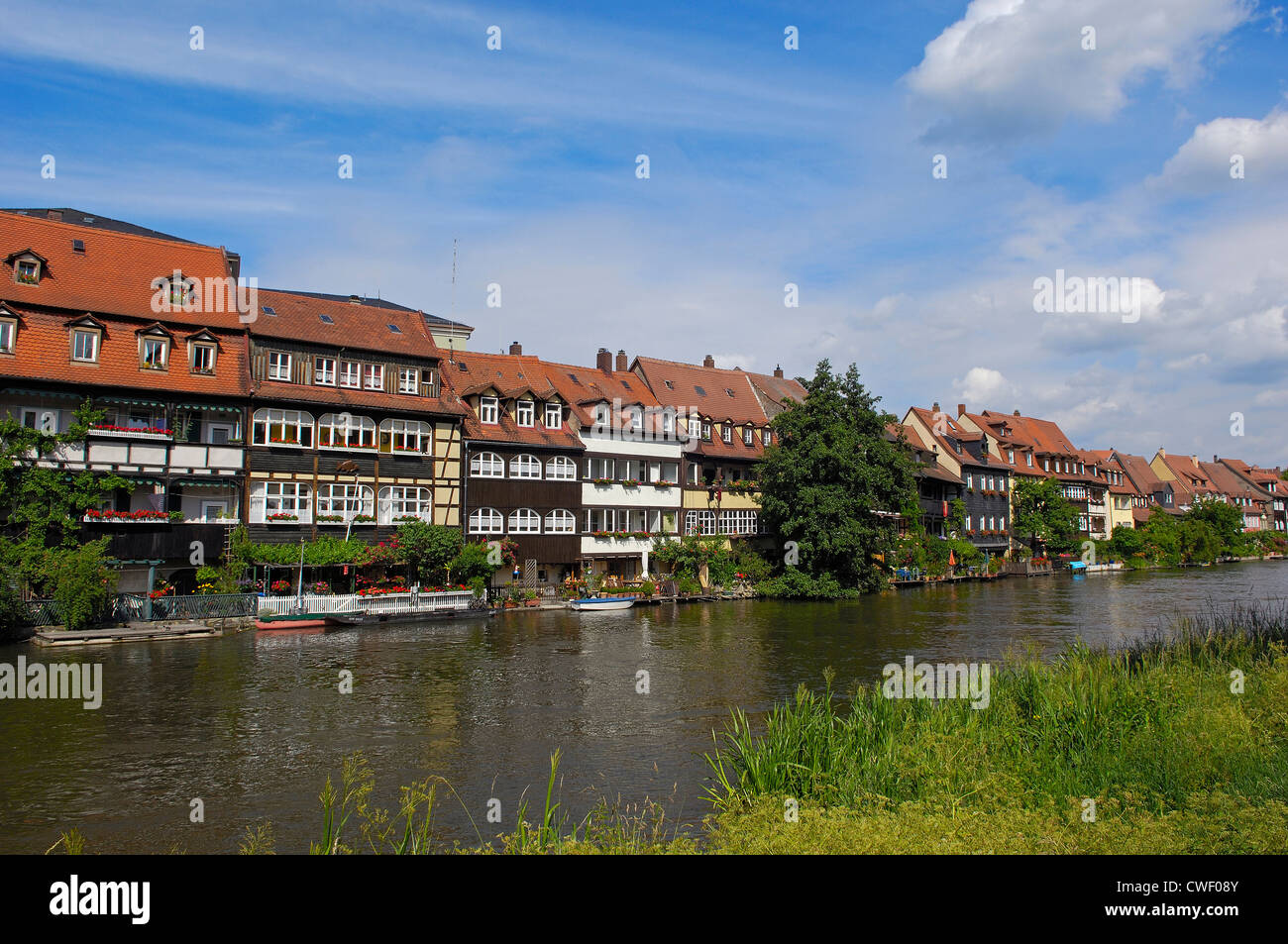 Bamberg, UNESCO World Heritage site, Little Venice , Regnitz river, Old ...