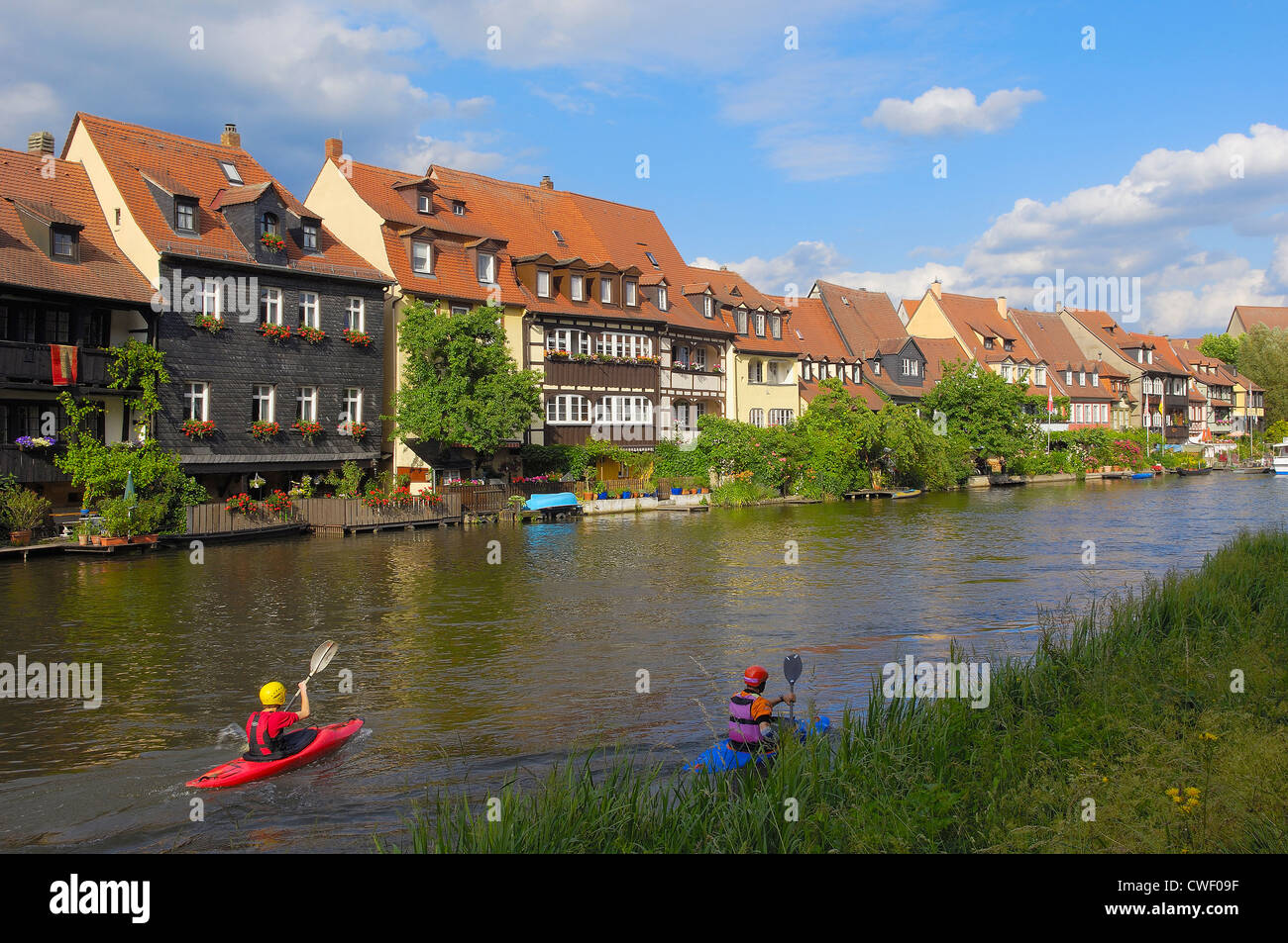 Bamberg, UNESCO World Heritage site, Little Venice , Regnitz river, Old ...