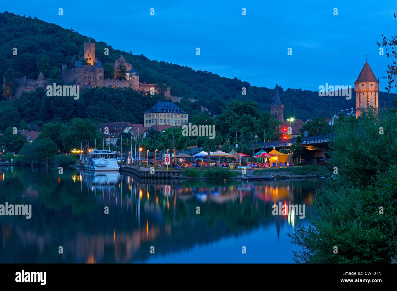 Wertheim main river bavaria reflection hi-res stock photography and ...