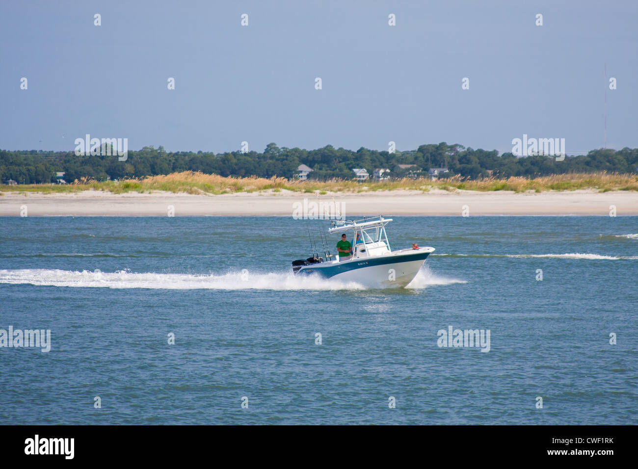 Boating On The Ocean Stock Photo - Alamy
