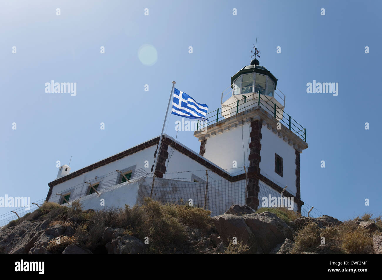 Faros lighthouse santorini greece hi-res stock photography and images ...